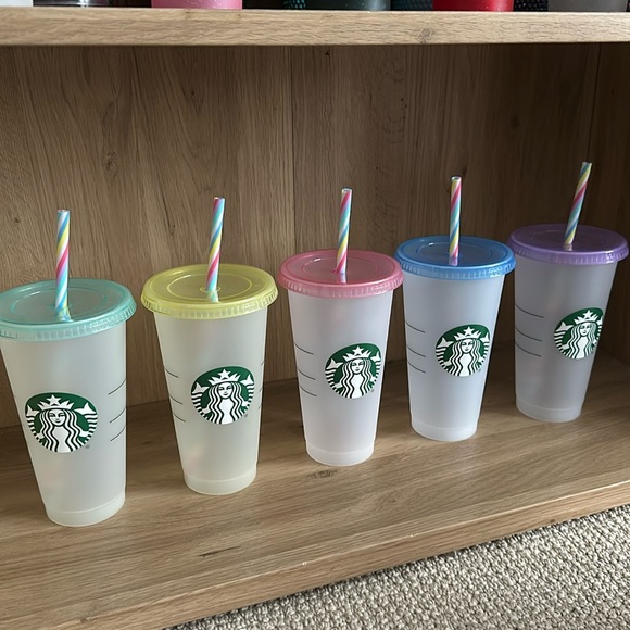 Starbucks | Dining | Five Starbucks Color Changing Tumblers | Poshmark